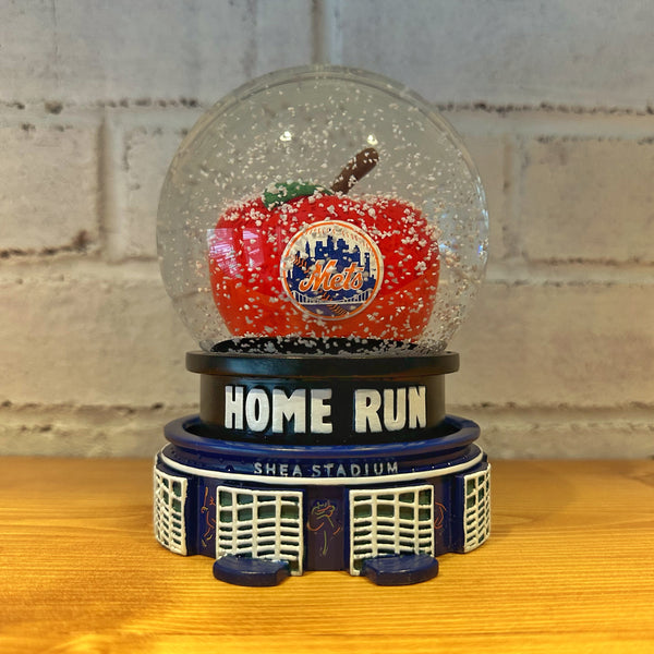 Mets Home Run Apple Shea Stadium Snow Globe