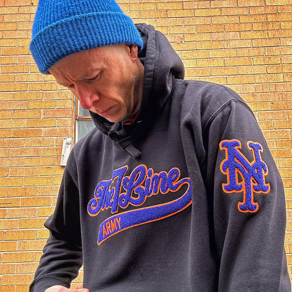 The 7 Line Army x Mets Chenille | Hooded sweatshirt (Black)