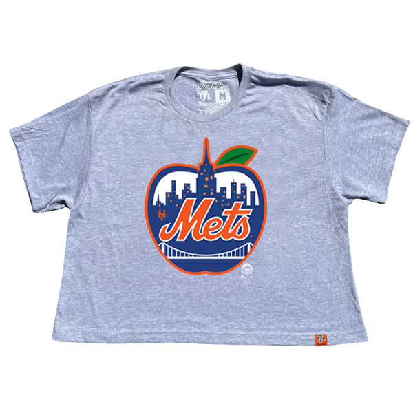 METS APPLE | Ladies Crop Top (Grey)