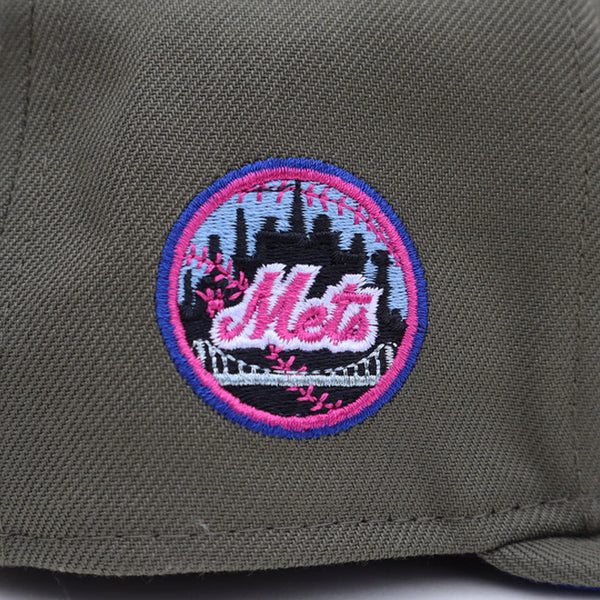METS APPLE (Olive Green) | New Era fitted