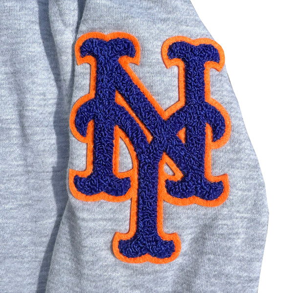 The 7 Line Army x Mets Chenille | Ladies cropped sweatshirt (Grey)
