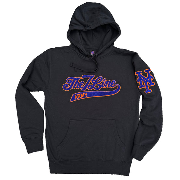 The 7 Line Army x Mets Chenille | Hooded sweatshirt (Black)