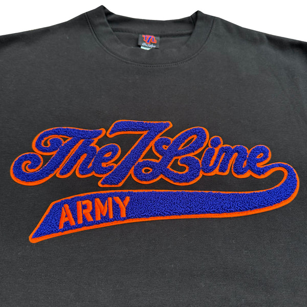 The 7 Line Army x Mets Chenille | Crew neck sweatshirt (Black)