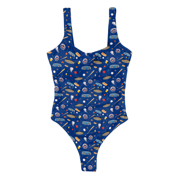 Mets "Party Time" One Piece Womens Bathing Suit