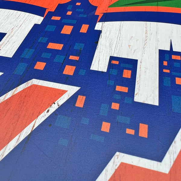 Mets Apple | Wood Sign